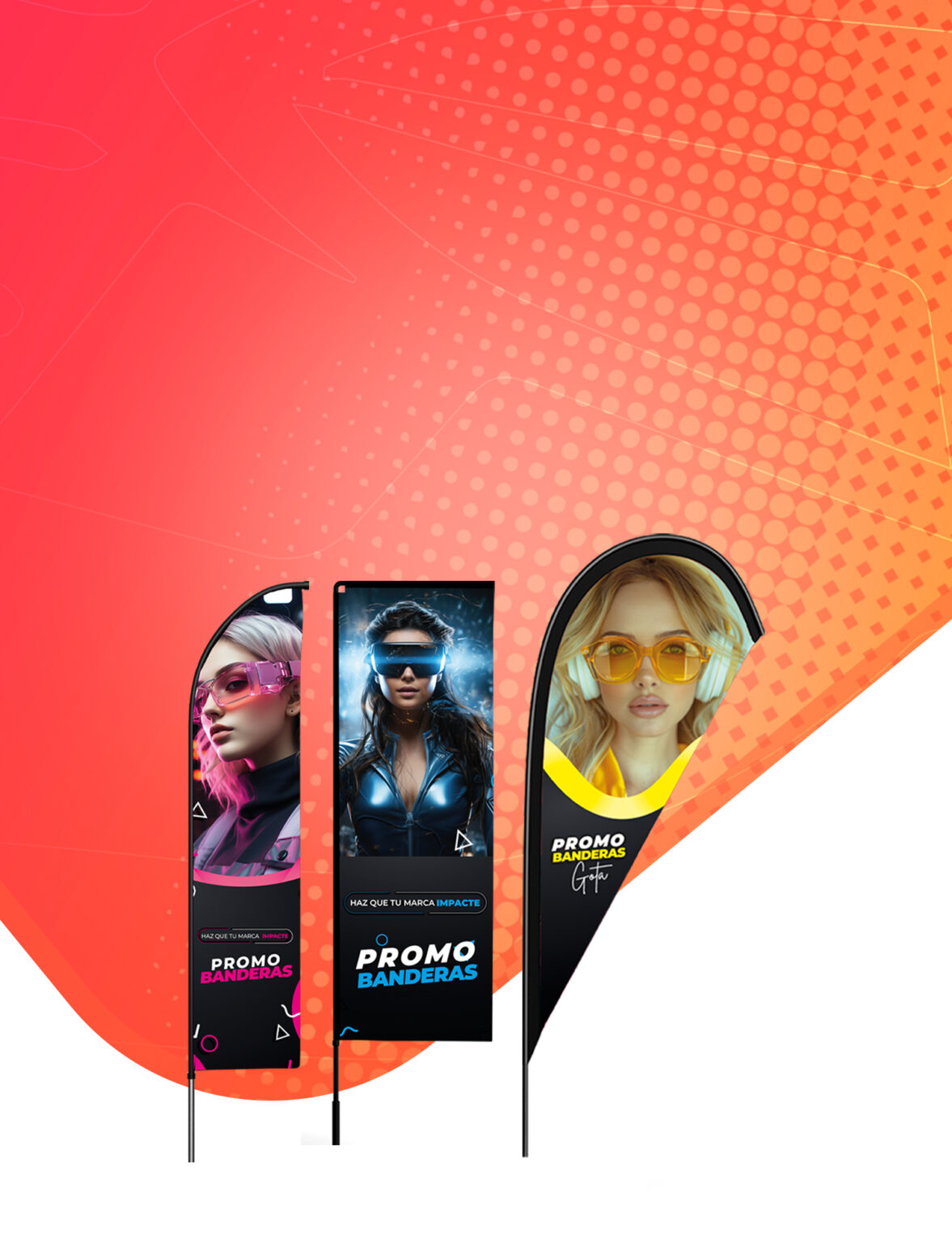 Banderas Publicitarias Personalizadas | Banderas Express